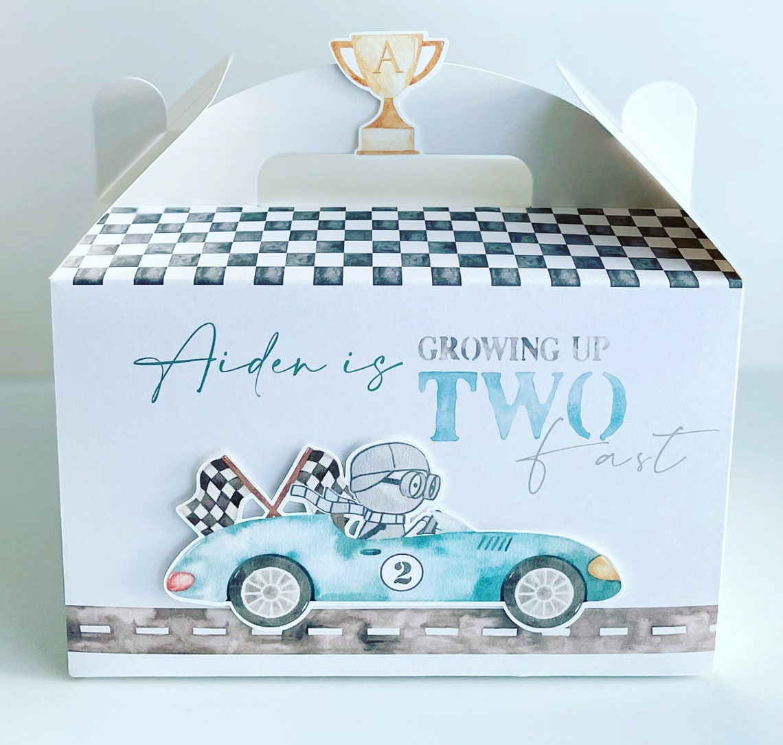 Vintage Race Car Party Decorations, Party Set, Birthday Party, Custom ...