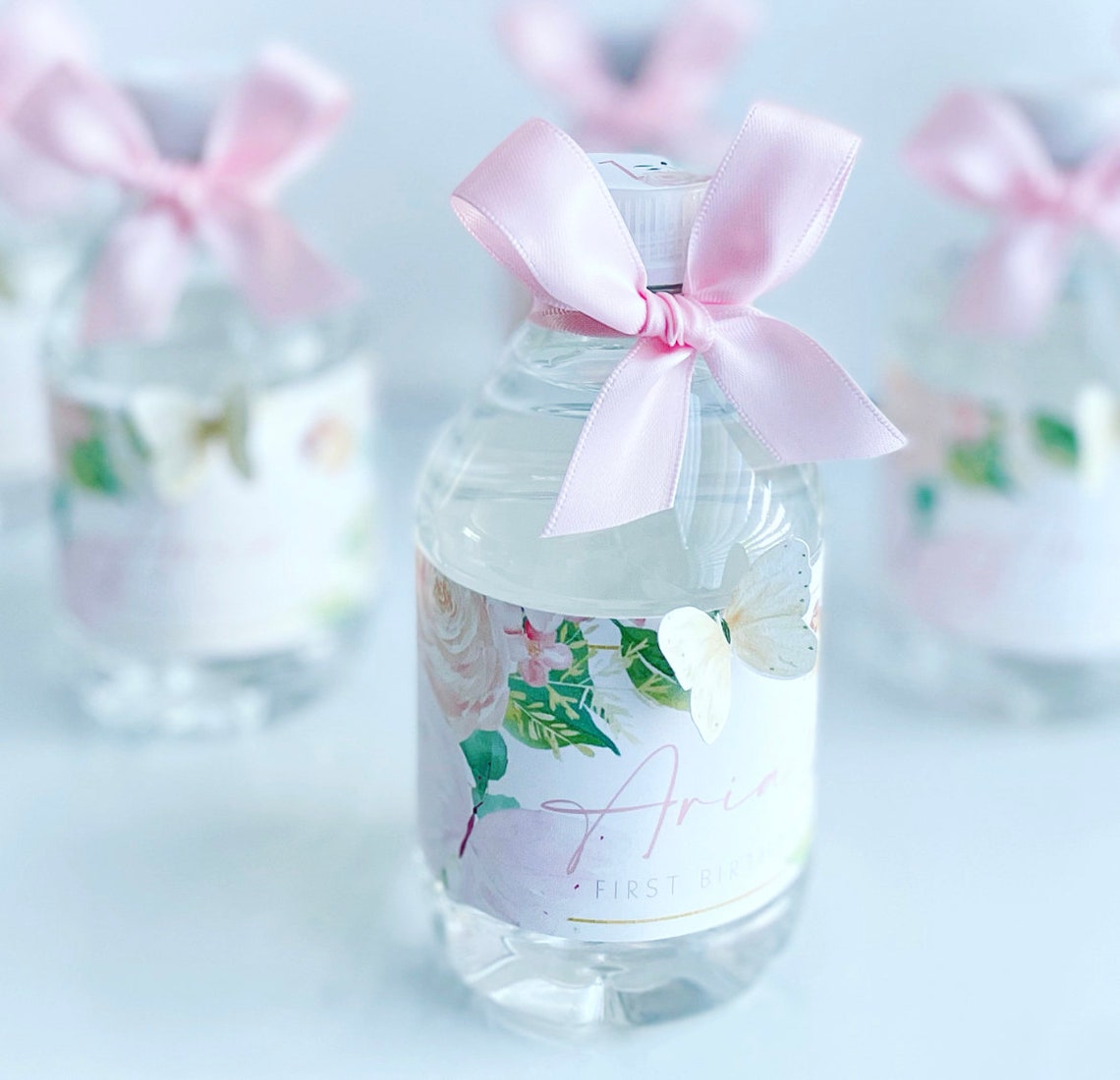 Fairy Garden Assembled Party Decorations Set Birthday Juice Box Water ...