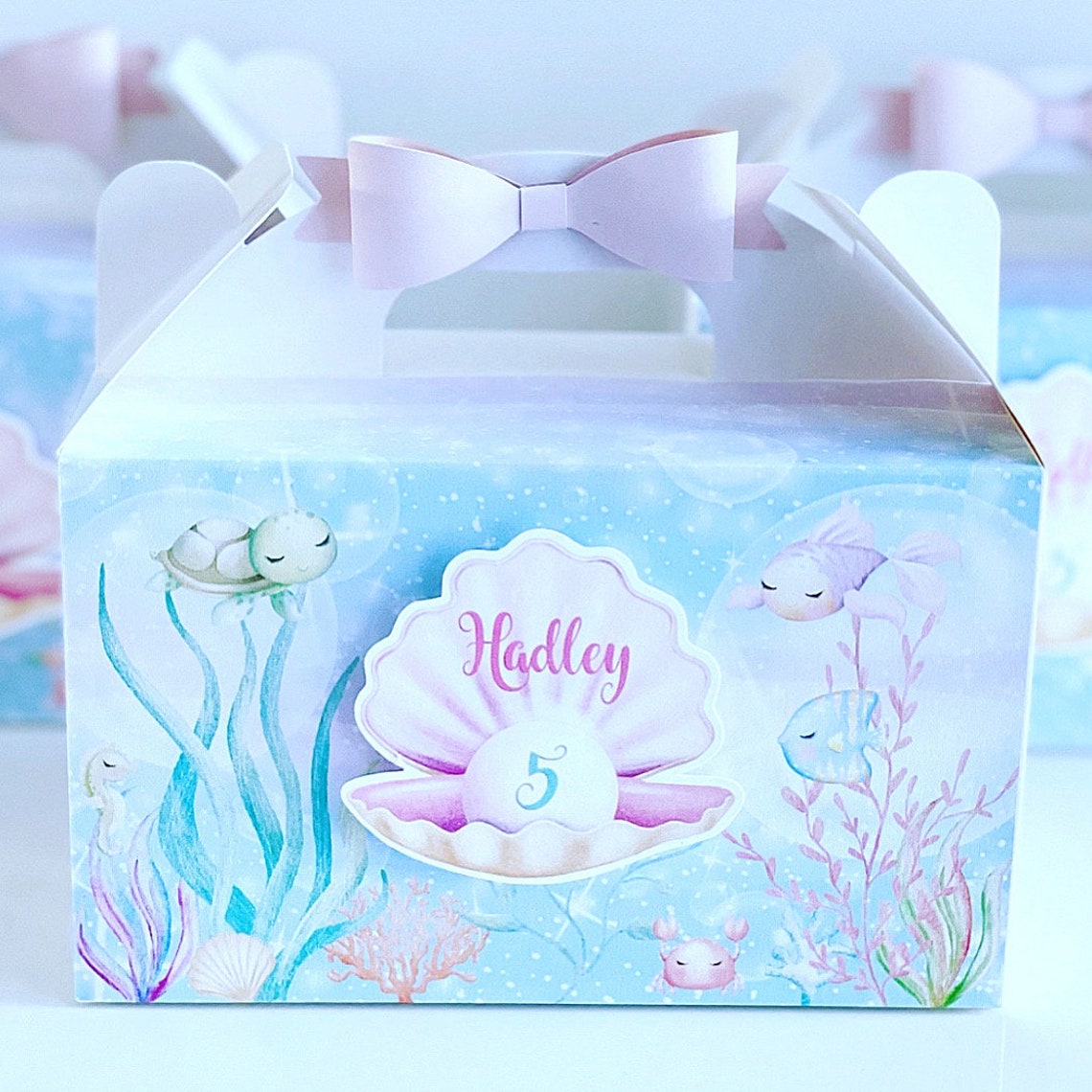 Under the Sea Party Decorations Birthday Assembled Custom Boxes Party ...