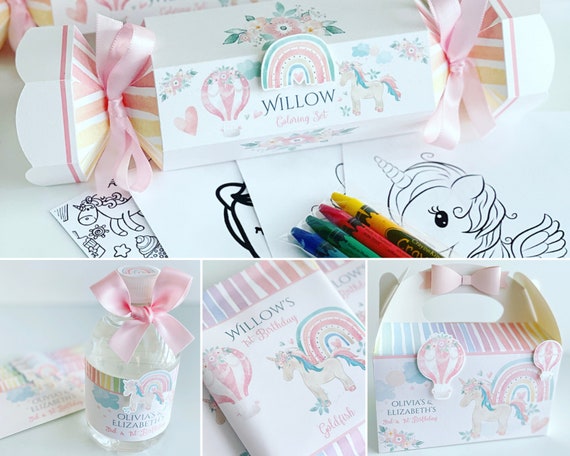 Rainbow Party decorations birthday favor Goldfish Snacks party favors ...