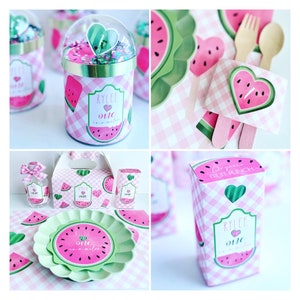 Watermelon Party Decorations Set Birthday Watermelon Custom Boxes Party ...