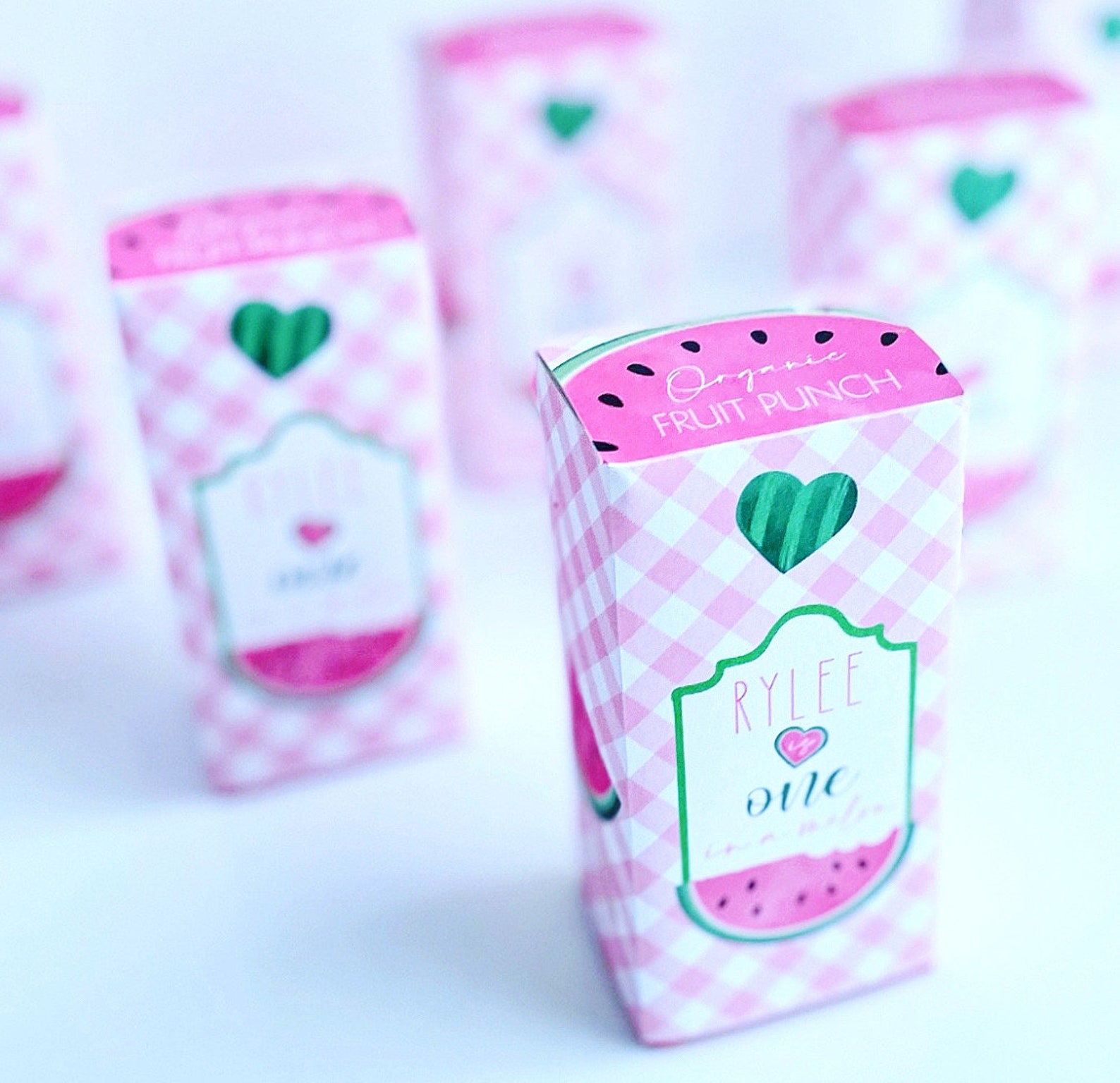 Watermelon Party Decorations Set Birthday Watermelon Custom Boxes Party ...