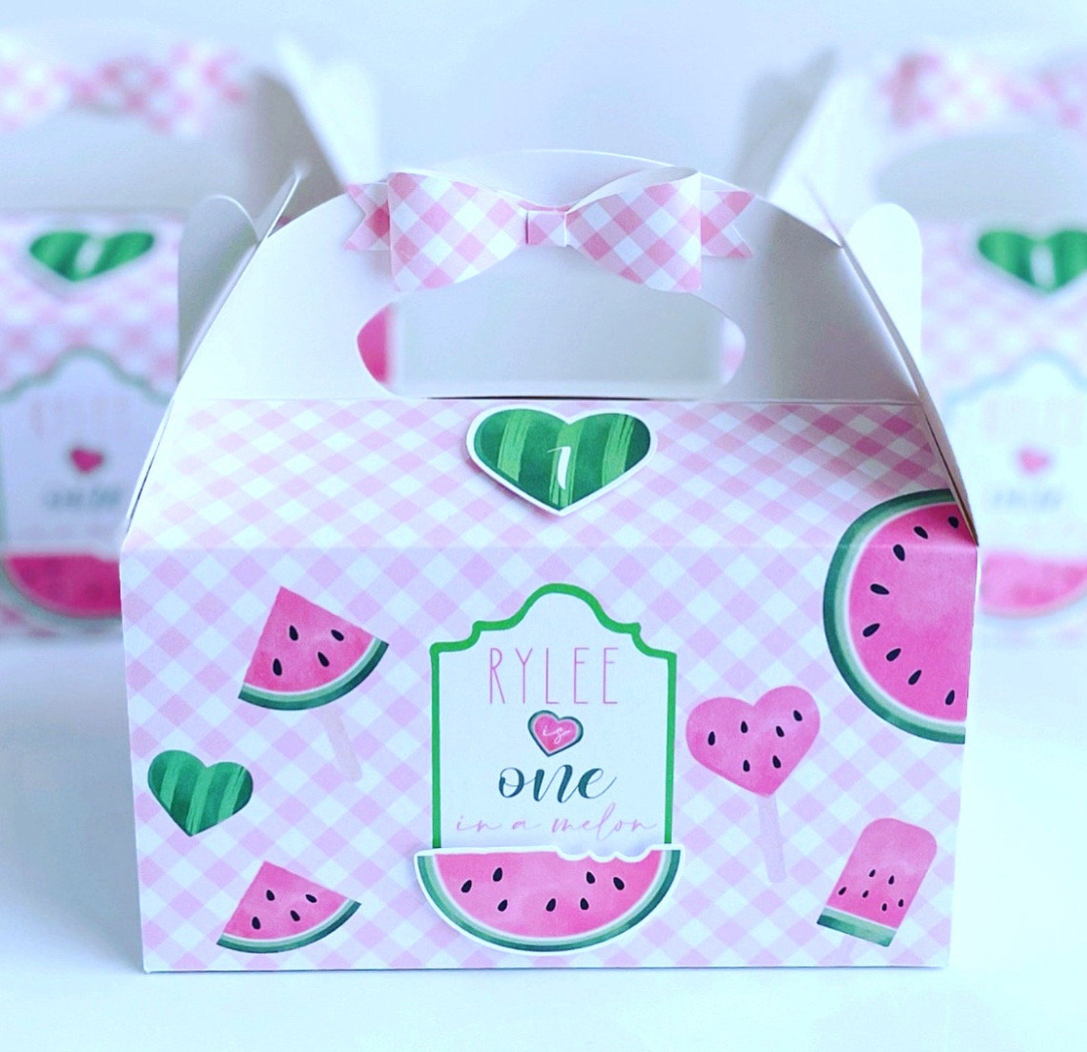 Watermelon Party Decorations Set Birthday Watermelon Custom Boxes Party ...