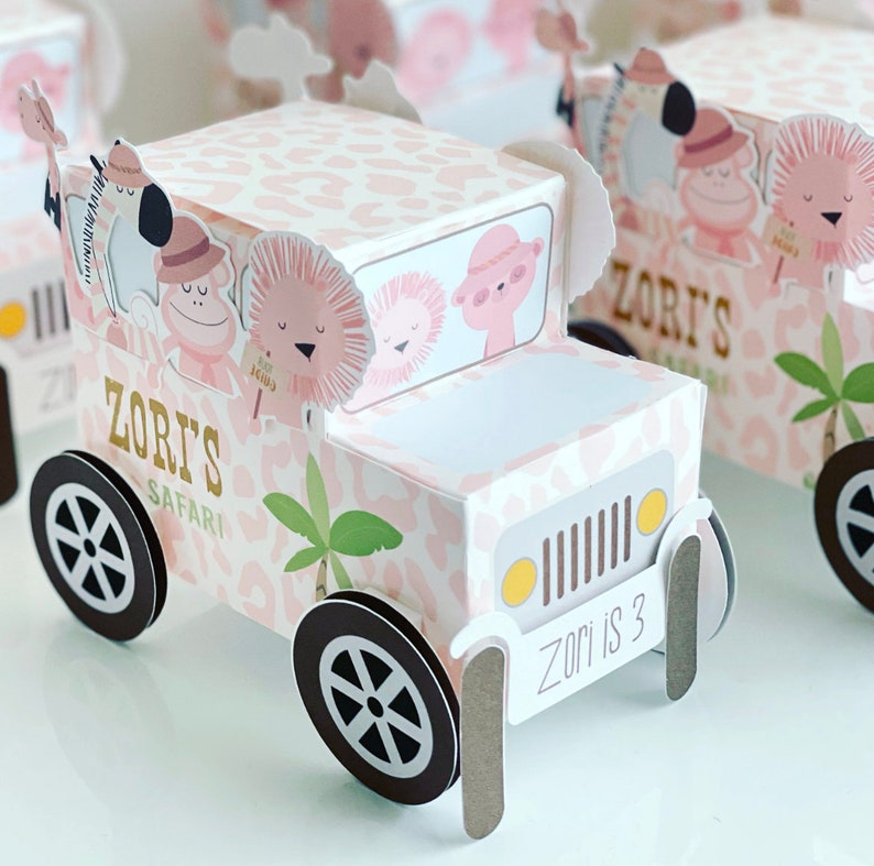 Pink Safari Animals Party for Girls Decorations Jungle Set Birthday ...