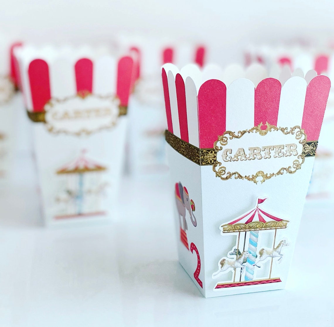 Circus Assembled Party Decorations Set Birthday Custom Boxes Party ...