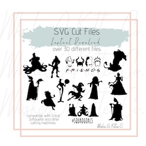 Bad Guys Villains Evil Characters SVG Digital Files - Instant Download ...