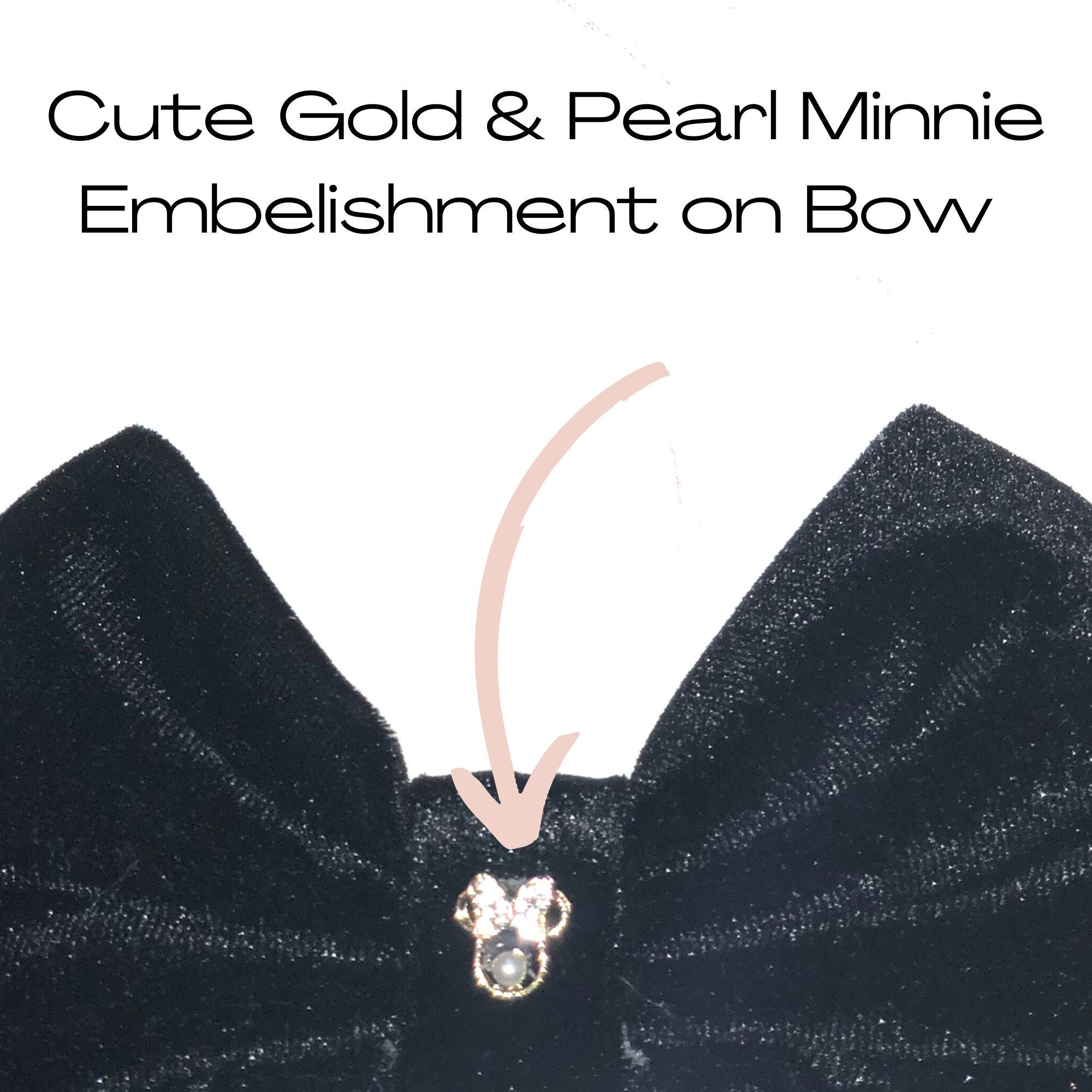 Gold Sequin and Pearl Hidden Mickey Minnie Mouse Style Mouse - Etsy