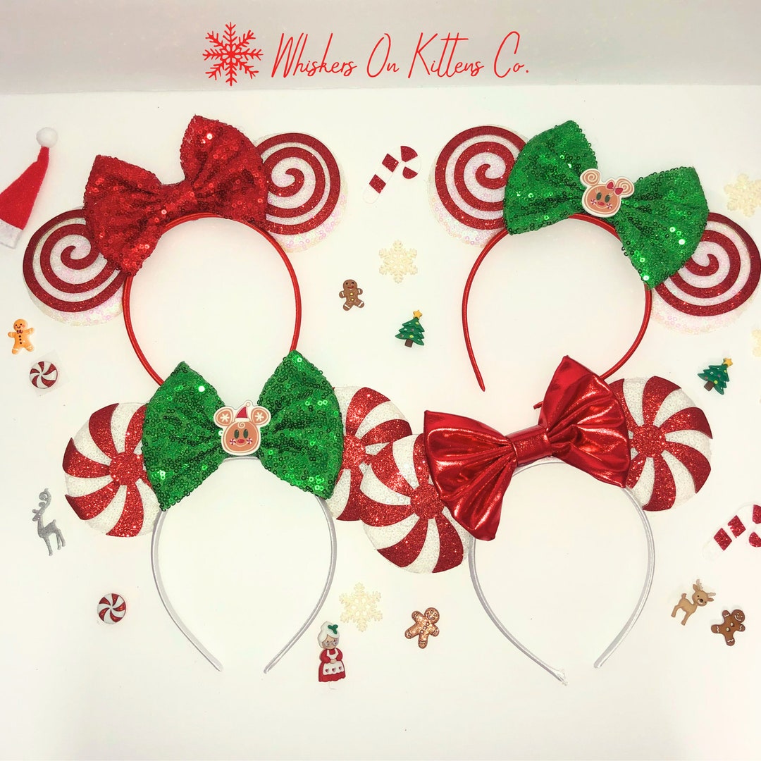 Sparkly Peppermint Candy Swirl Candy Gingerbread Mouse - Etsy.de