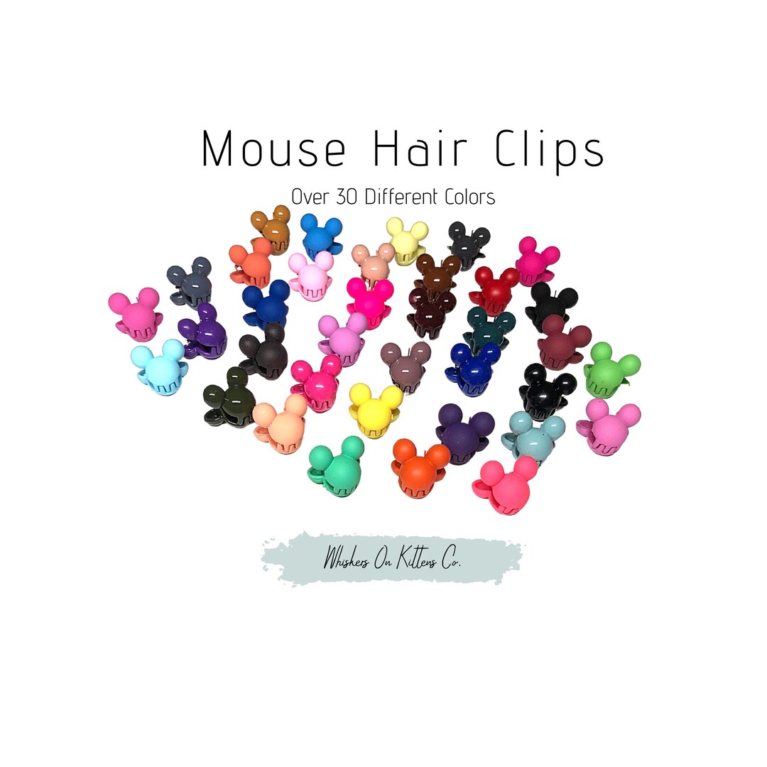 Colorful Small Mouse Hair Claw Clips - Etsy