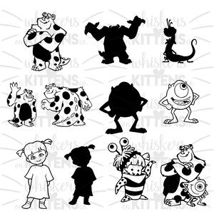 Monsters SVG Digital Files - Instant Download - Etsy