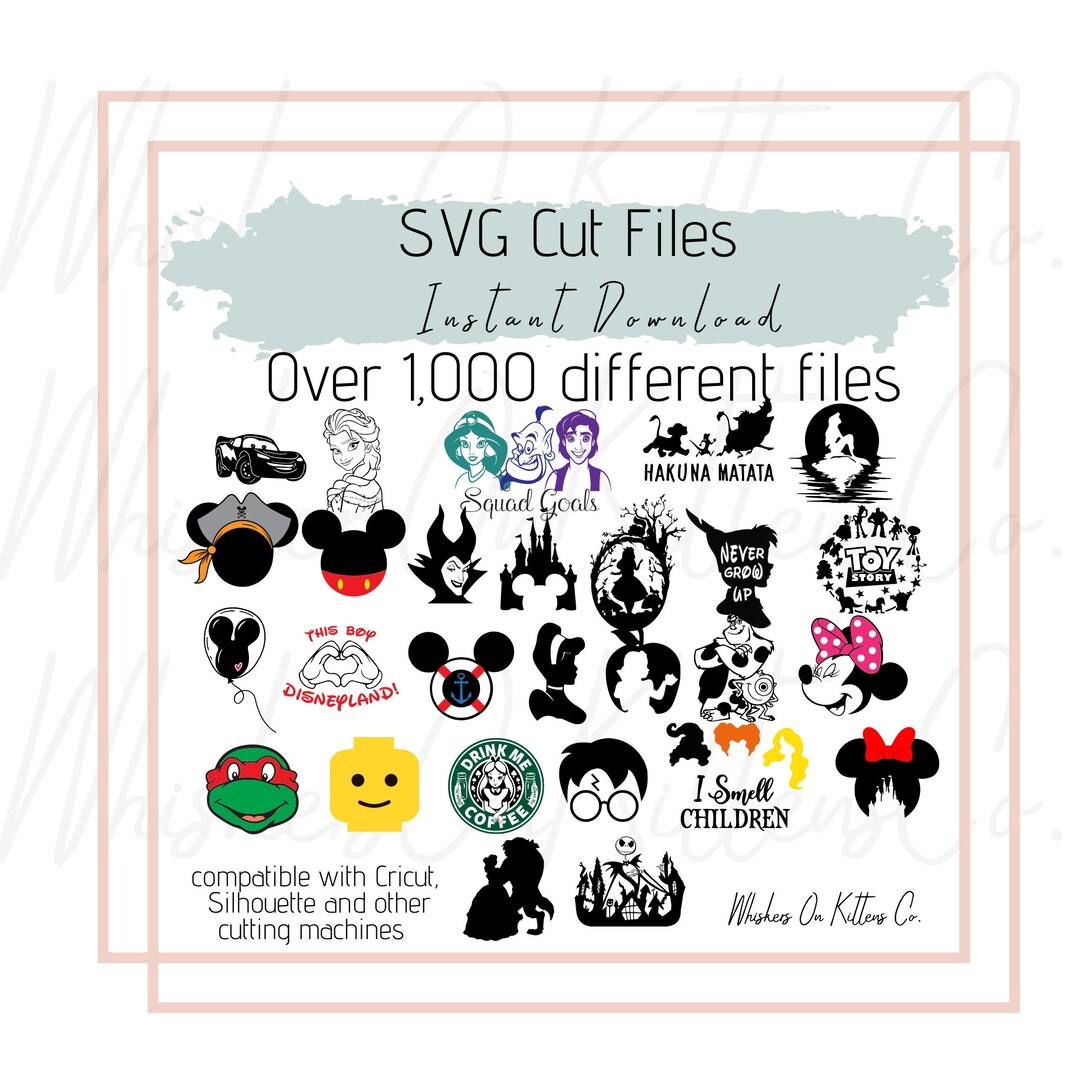 Character SVG Digital Files Over 1,000 Files - Instant Download - Etsy