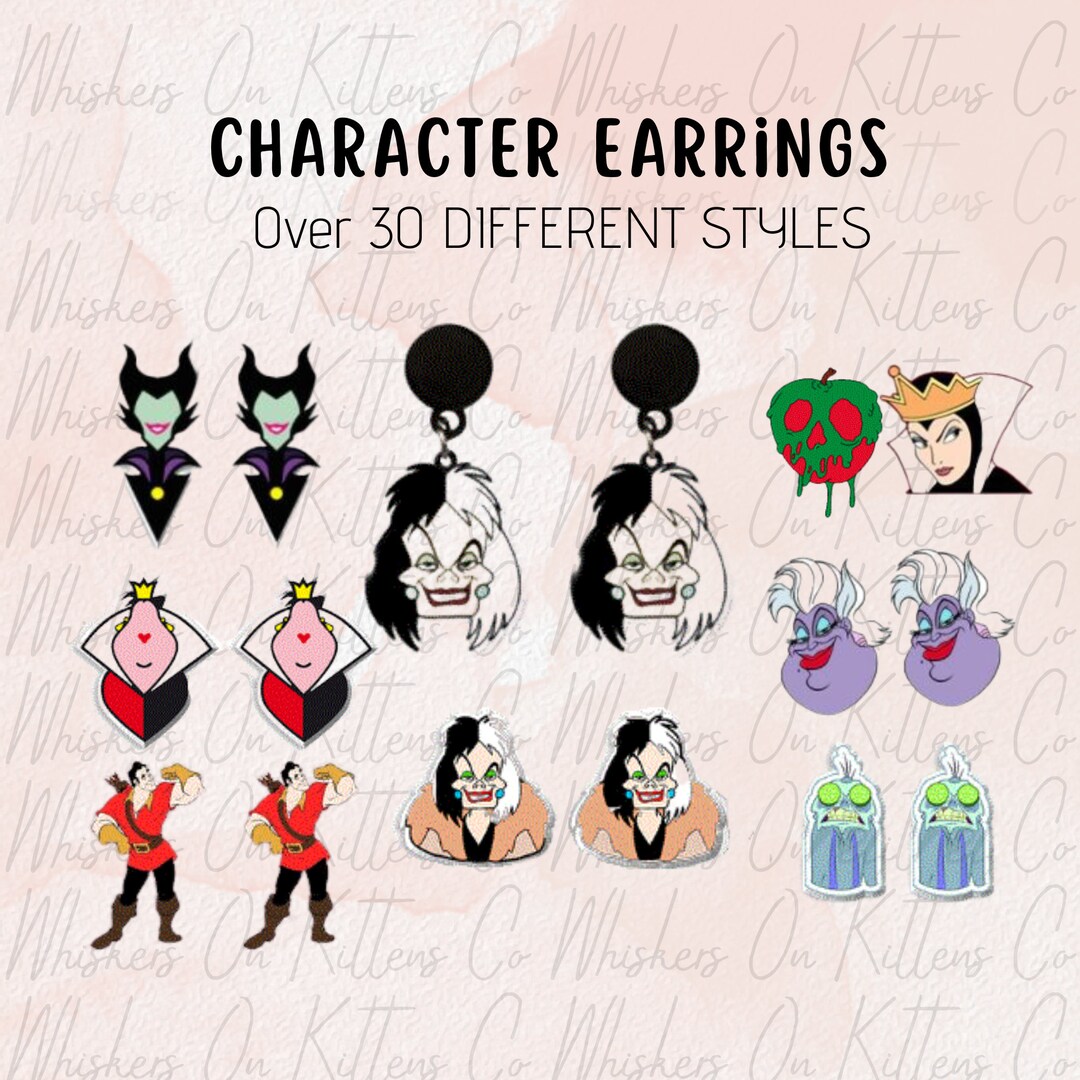 BOGO FREE Evil Villain Theme Character Earrings Buy 1 Get 1 Free - Etsy
