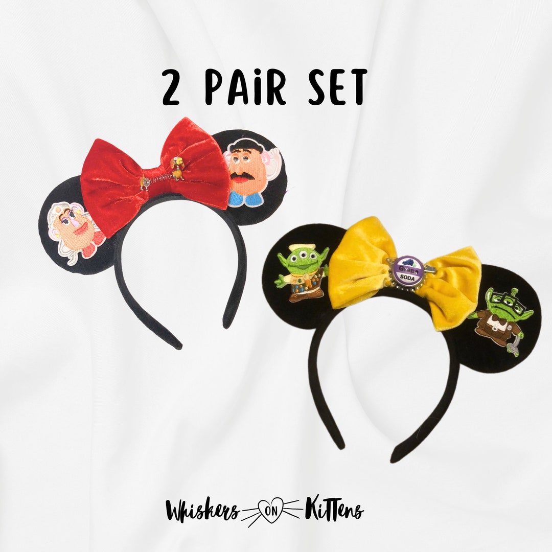 Set of 2 Pairs of Mouse Ears Toy Story Potato Head and Slinky Dog ...