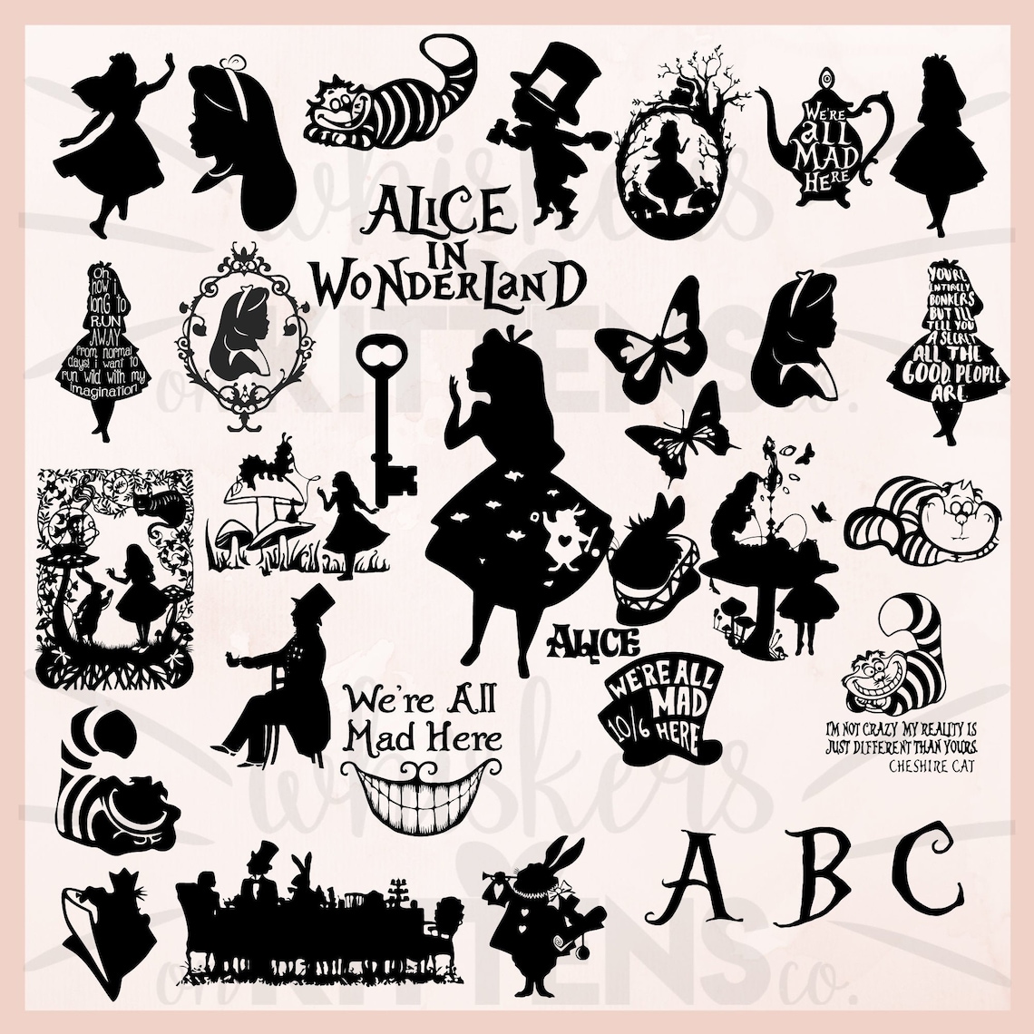 Alice Plus de 50 fichiers numériques SVG Téléchargement - Etsy France