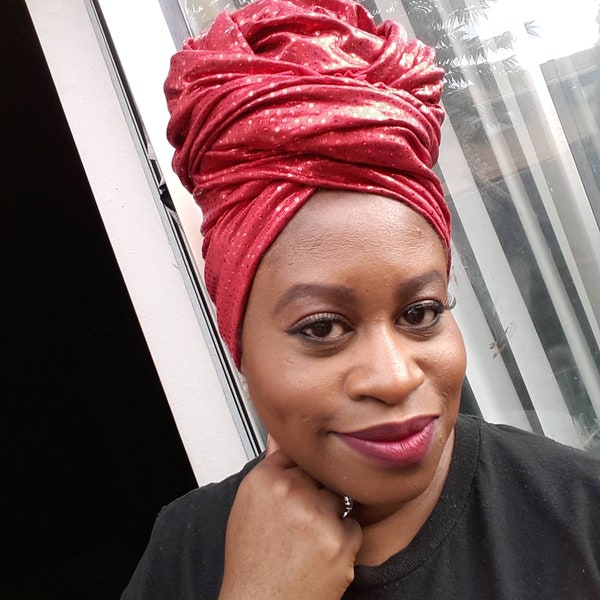 Red Head Wrap - Etsy