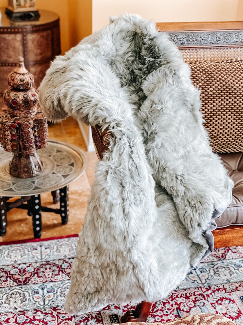 Luxurious Alpaca Fur Throw Alpaca Fur Throw Blanket | Etsy