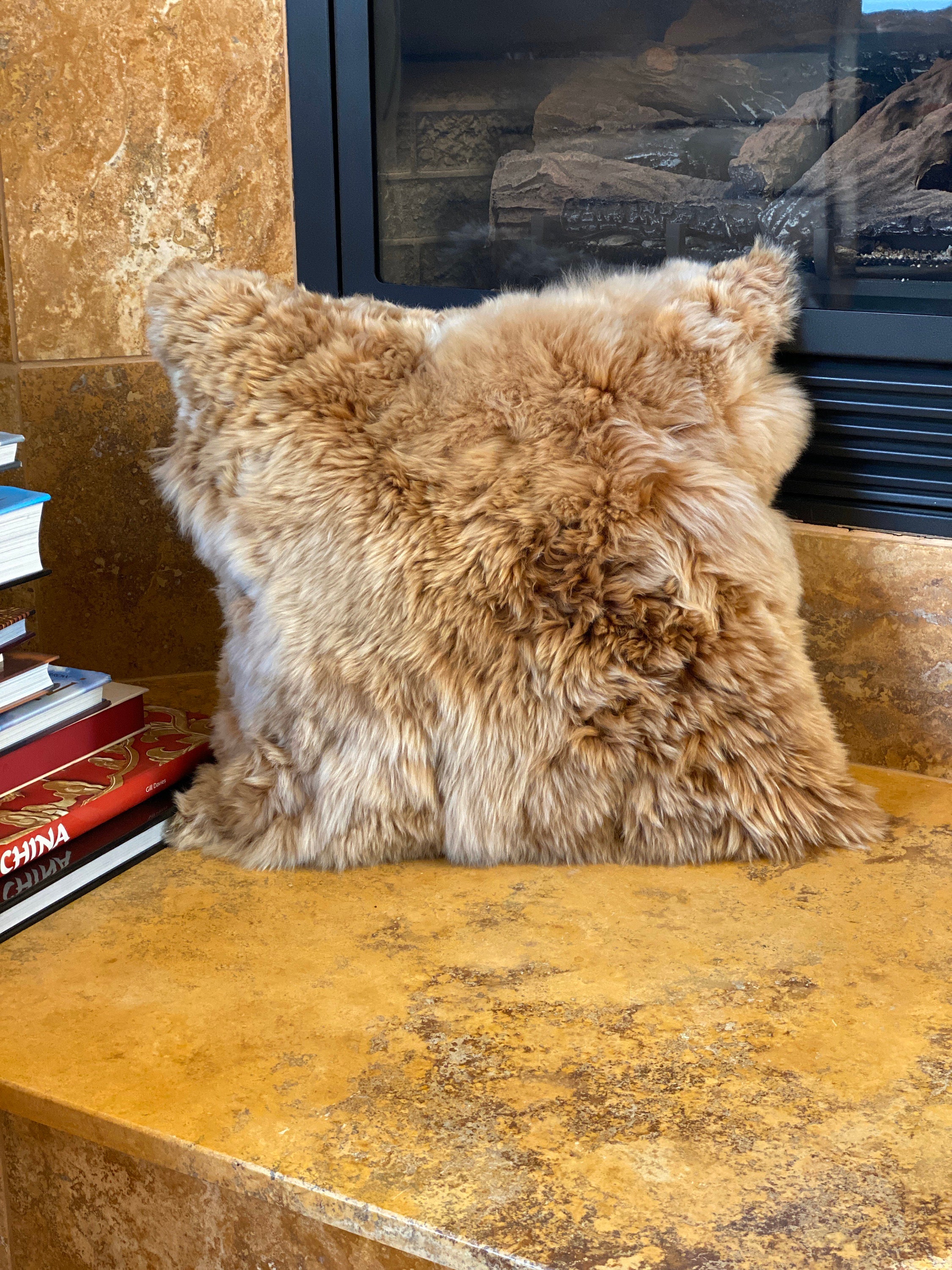 REAL SURI Alpaca Fur Throw Pillow Ultra Soft Natural - Etsy