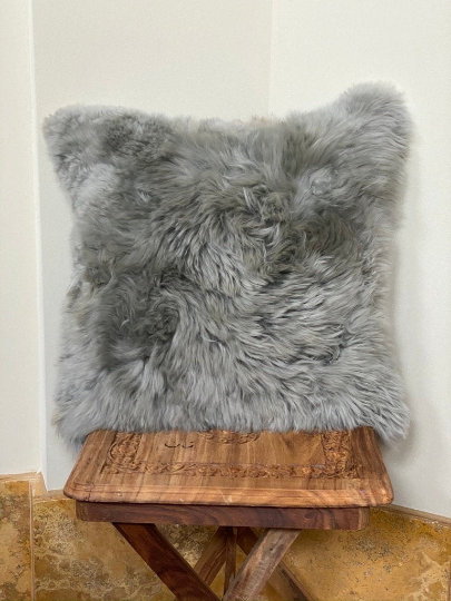 REAL SURI Alpaca Fur Throw Pillow Ultra Soft Natural - Etsy