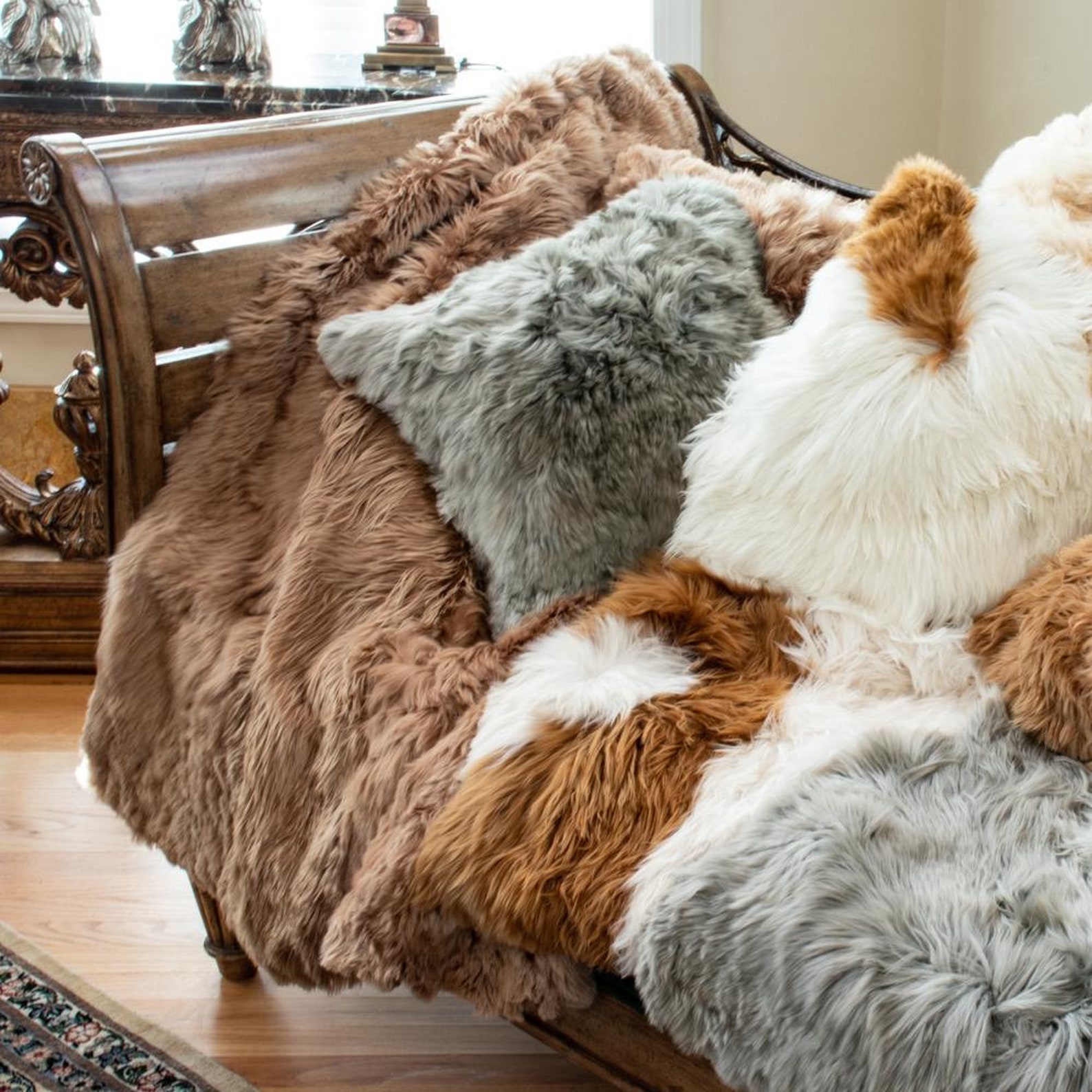 Luxurious Alpaca Fur Throw Alpaca Fur Throw Blanket | Etsy