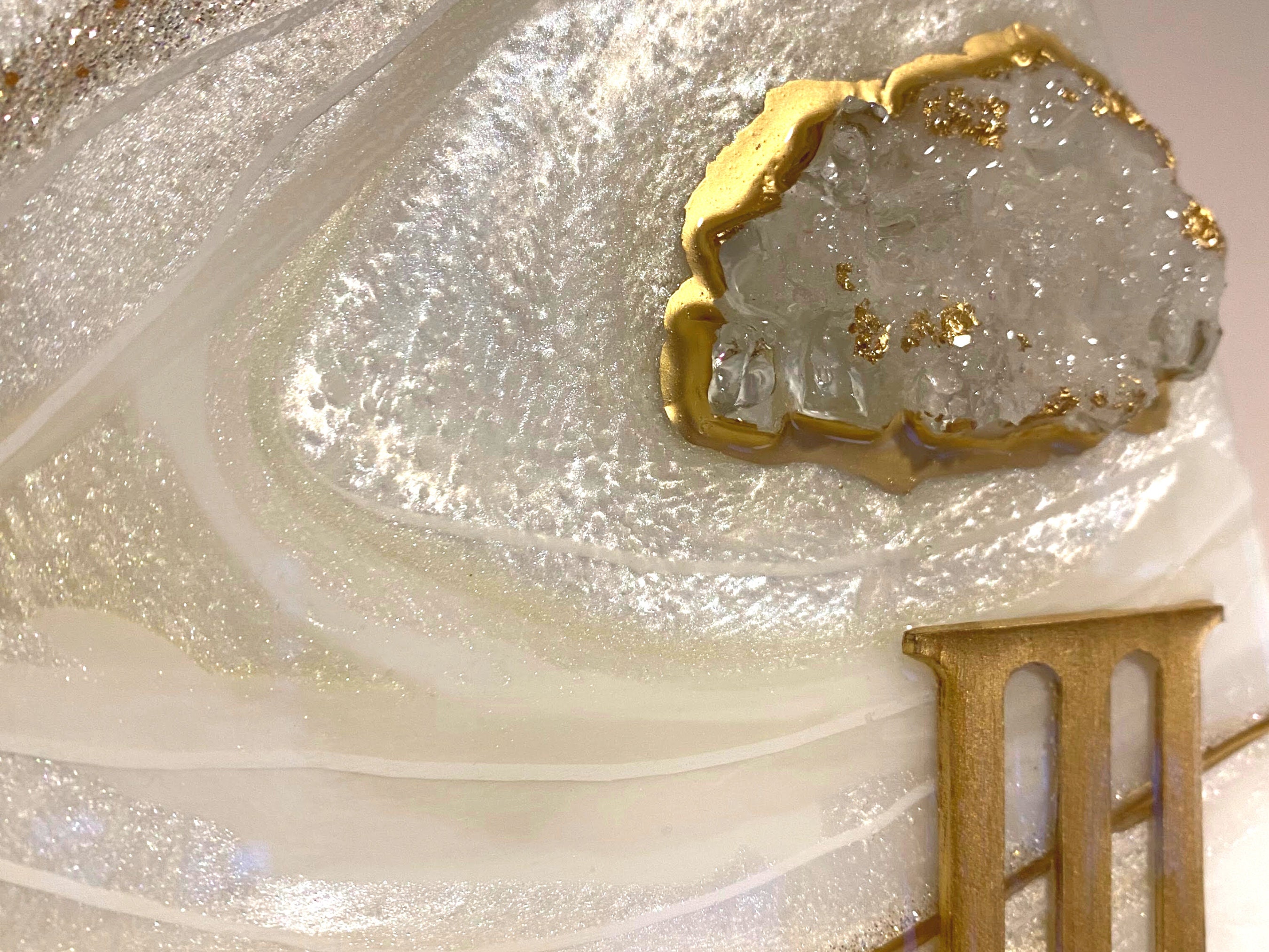 Custom Geode Inspired Wall Clock | Wall Art, Home Décor, Resin Clock ...