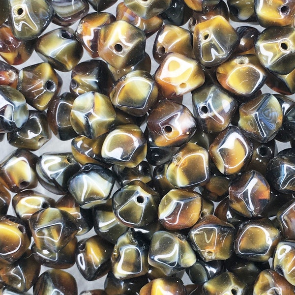 Tortoise Glass Beads - Etsy