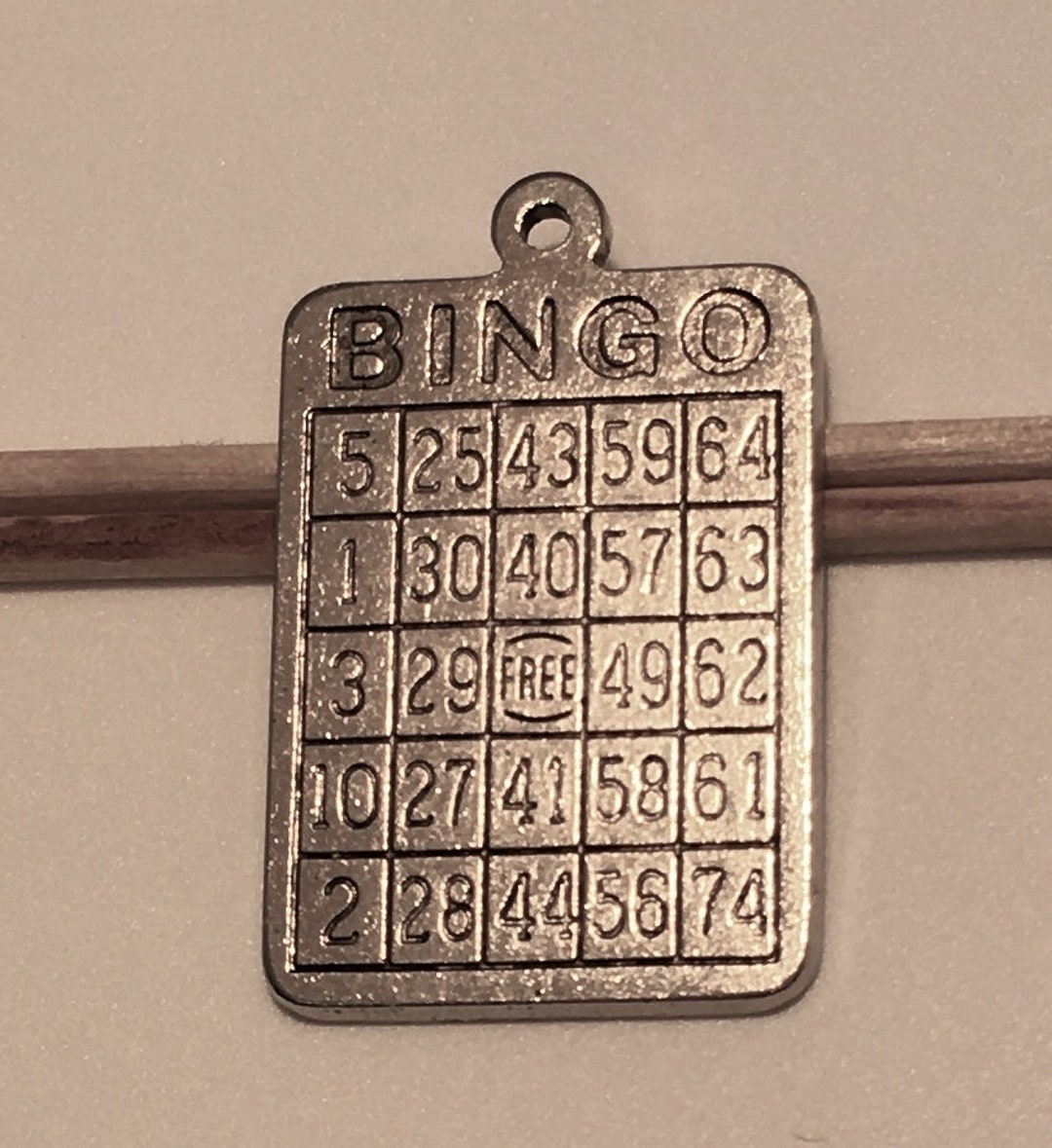 Metal Bingo Charm 25 Mm Bin 732 - Etsy