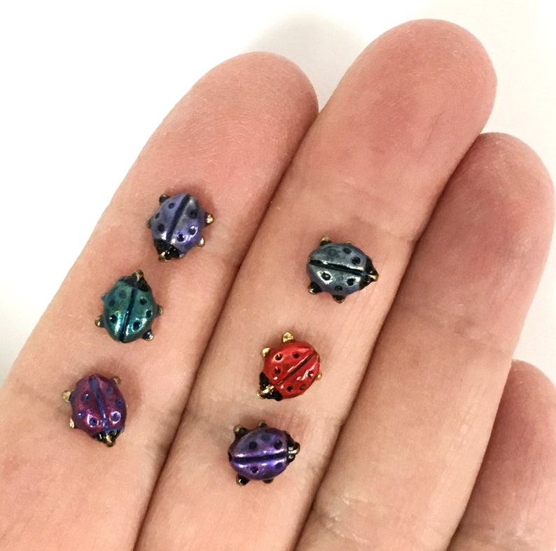 Tiny Ladybug Beads-fantasy Colors-sd 552 - Etsy
