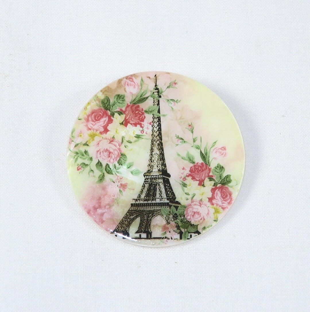 Paris in the Springtime Button or Cabochon-pr-1748 - Etsy