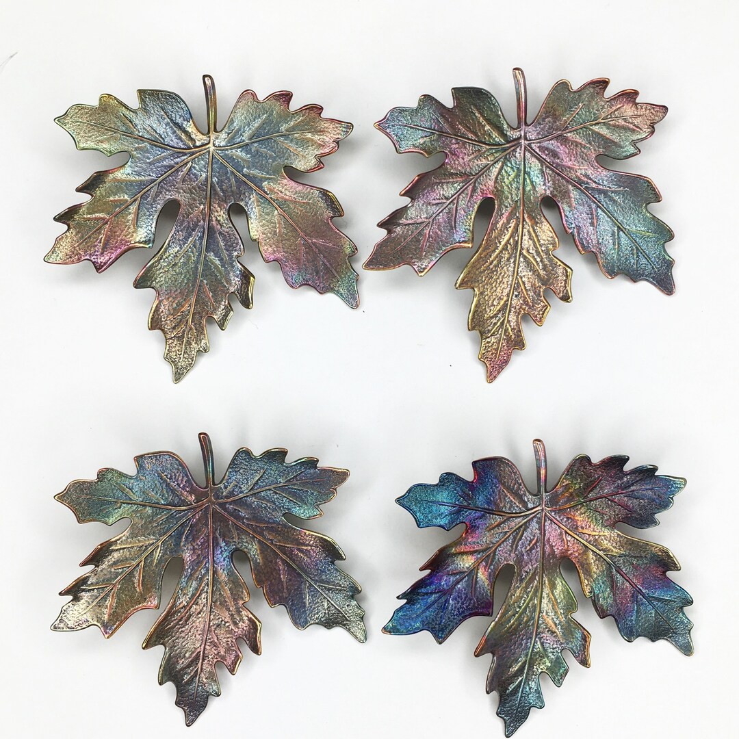 2 Pcs - Maple Leaf Button Embellishments - 55mm-stamped Brass-1332 D - Etsy