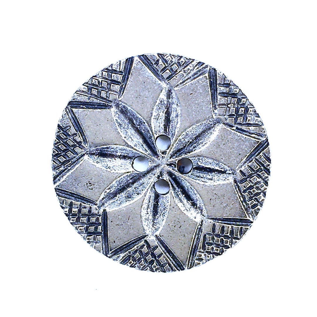 2 Vintage Metal Reproduction Buttons- AR-427 Pewter - Etsy