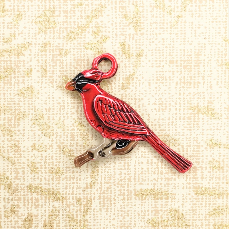 Cardinal Bead - Etsy