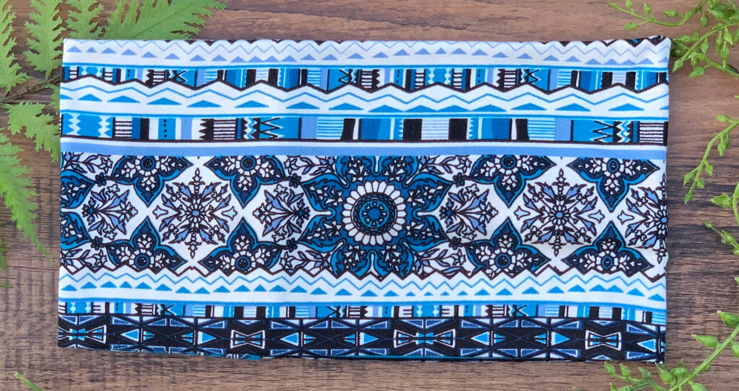 Headbands Blue Aztec - Etsy