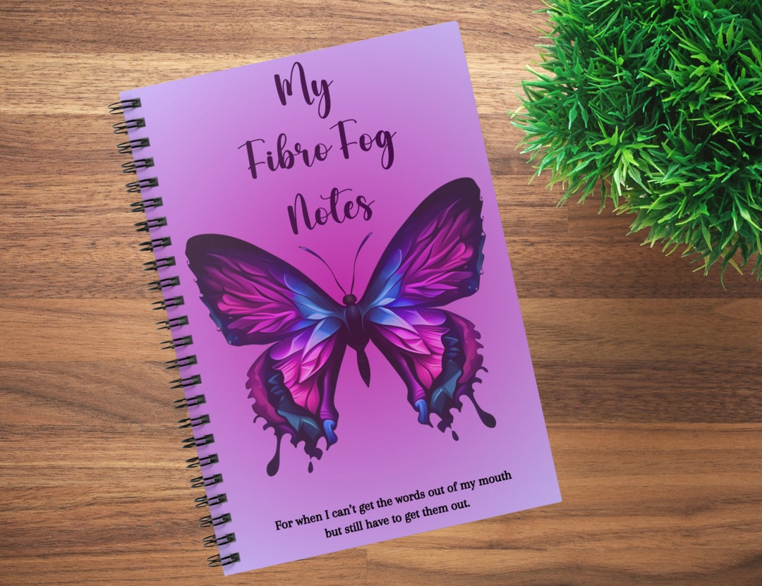 Fibro Fog Spiral Notebook, Fibromyalgia Journal, Self-care Stationery ...