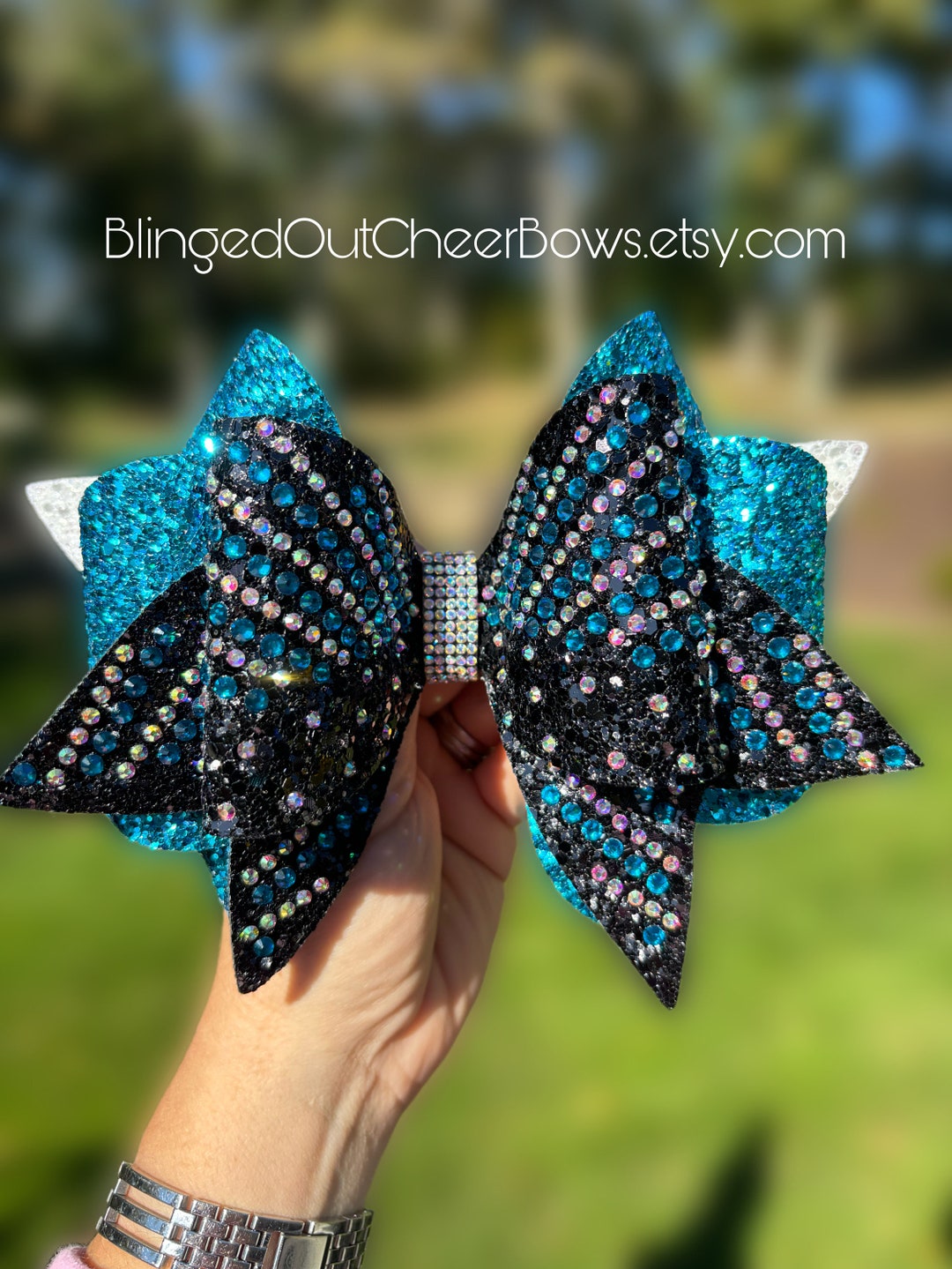 Team Orders Only// Min Order 10+ Bows//the "sunrise" Bow//teal and ...