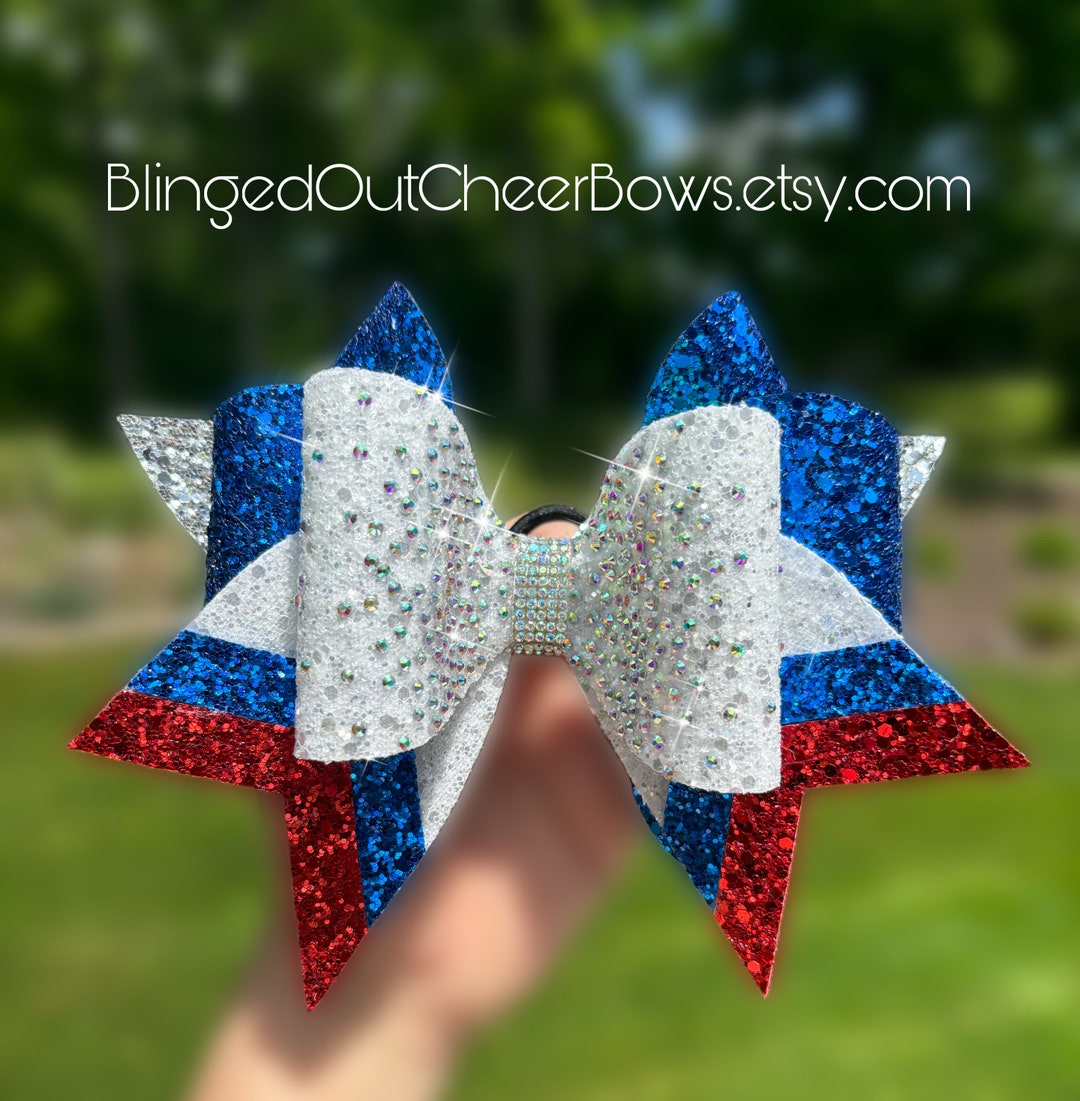 Team Orders Only!!! Min Order 10+ Bows. Bow is 7”// Red, White and ...