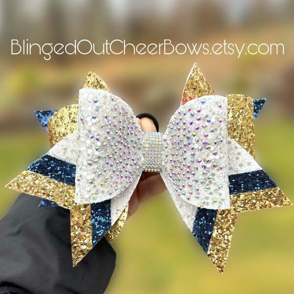 Gold Cheer Bow - Etsy