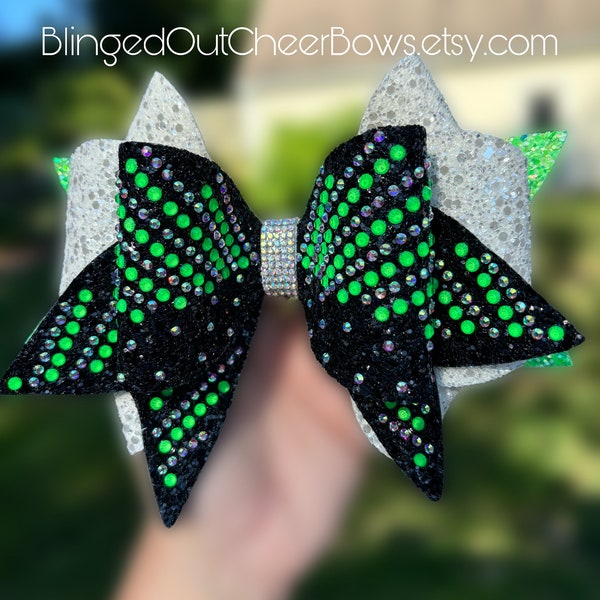 Green Cheer Bow - Etsy