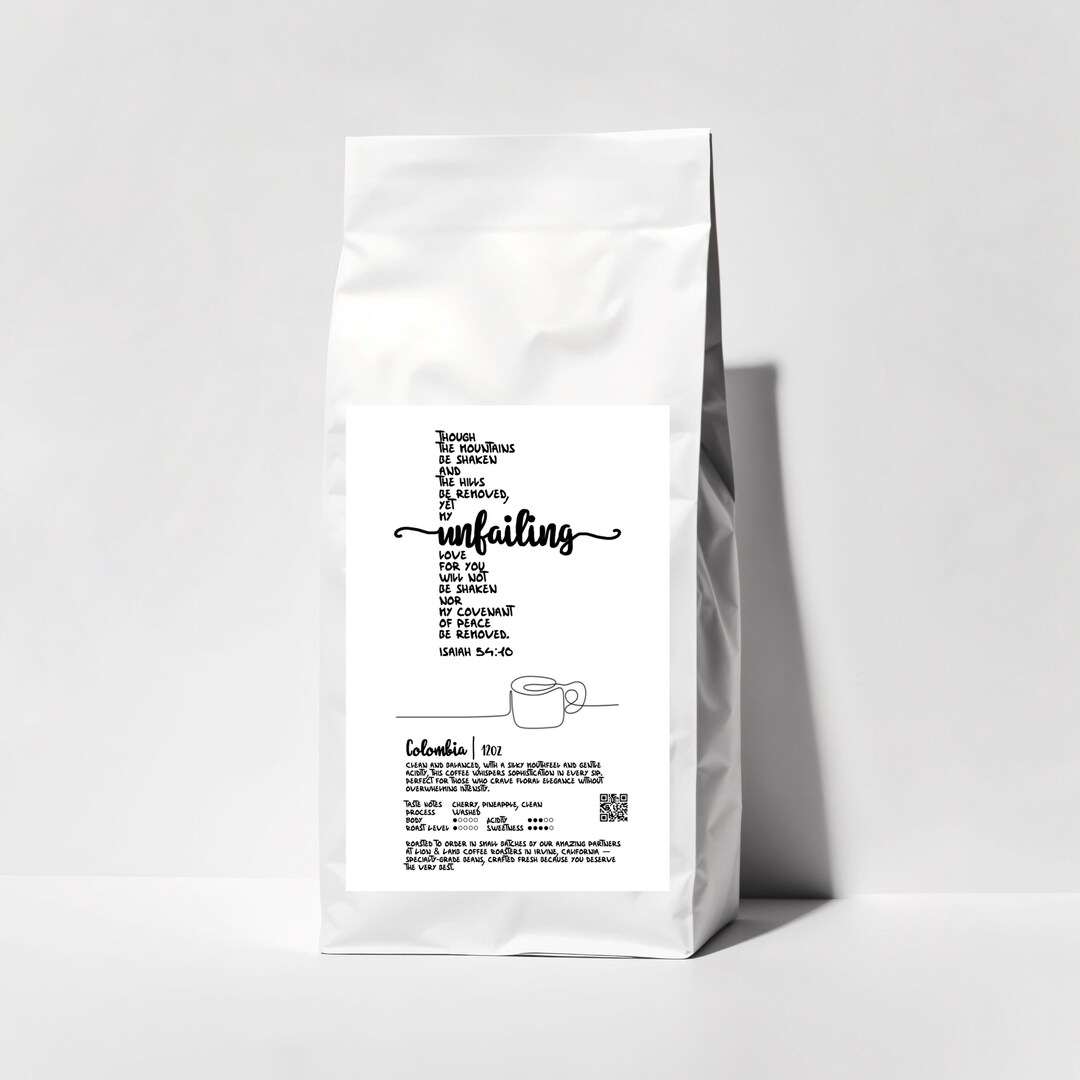 Isaiah 54:10 Fresh Roasted Whole Bean Coffee (10oz) - yet My Unfailing ...