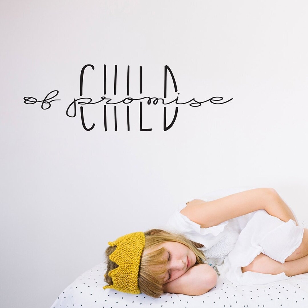 Meaningful "child of Promise" Vinyl Wall Decal | Faith-inspired Nursery ...