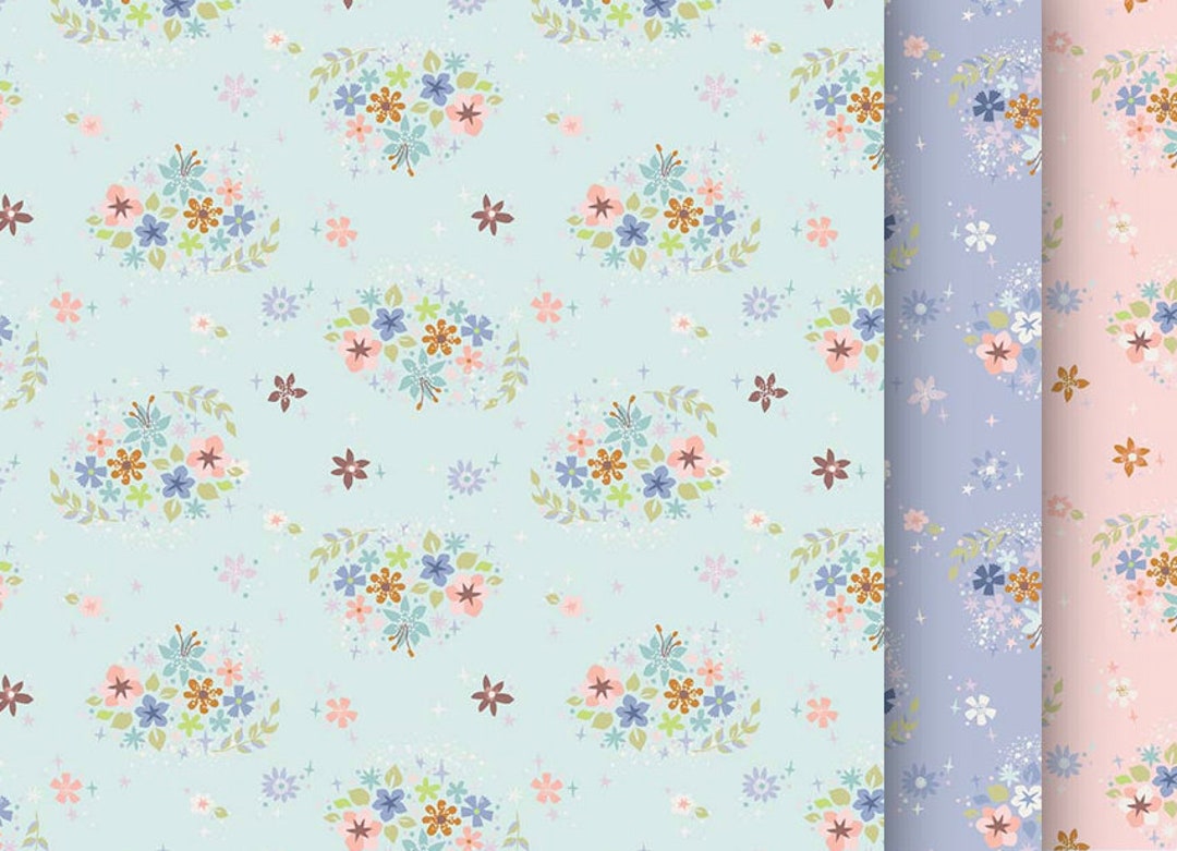 Riley Blake Neverland Star Flower Peter Pan White Blue Pink - Etsy