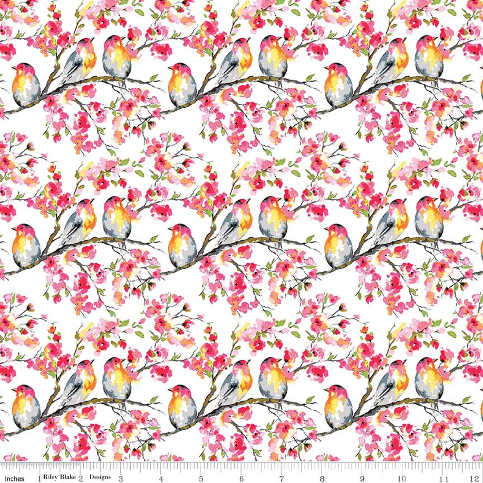 Riley Blake Sweet Melody White Birds Fabric 100% Cotton Fat Quarters - Etsy