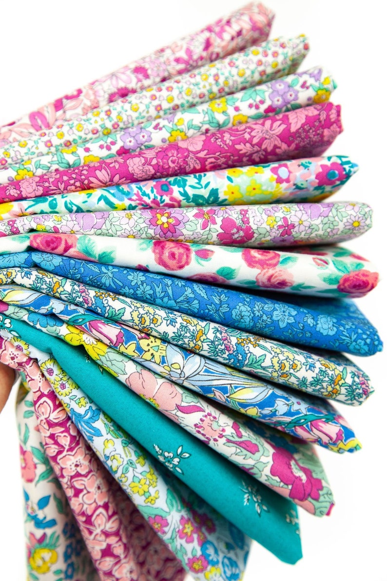 Rare Liberty Fabric High Summer Flower Show Bundle 10 Fabrics 100% ...