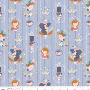 Riley Blake Neverland Portraits Peter Pan White Fabric 100% Cotton Fat ...