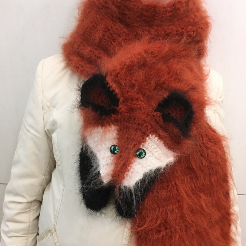 Red Fox Scarf - Etsy