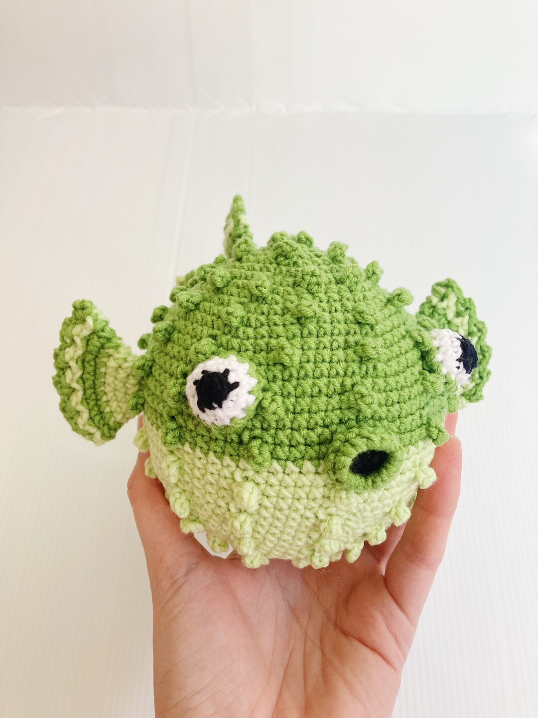 Puffer Fish Toy Green, Stuffed Sea Animal, Sea Creature Lovers Gift - Etsy