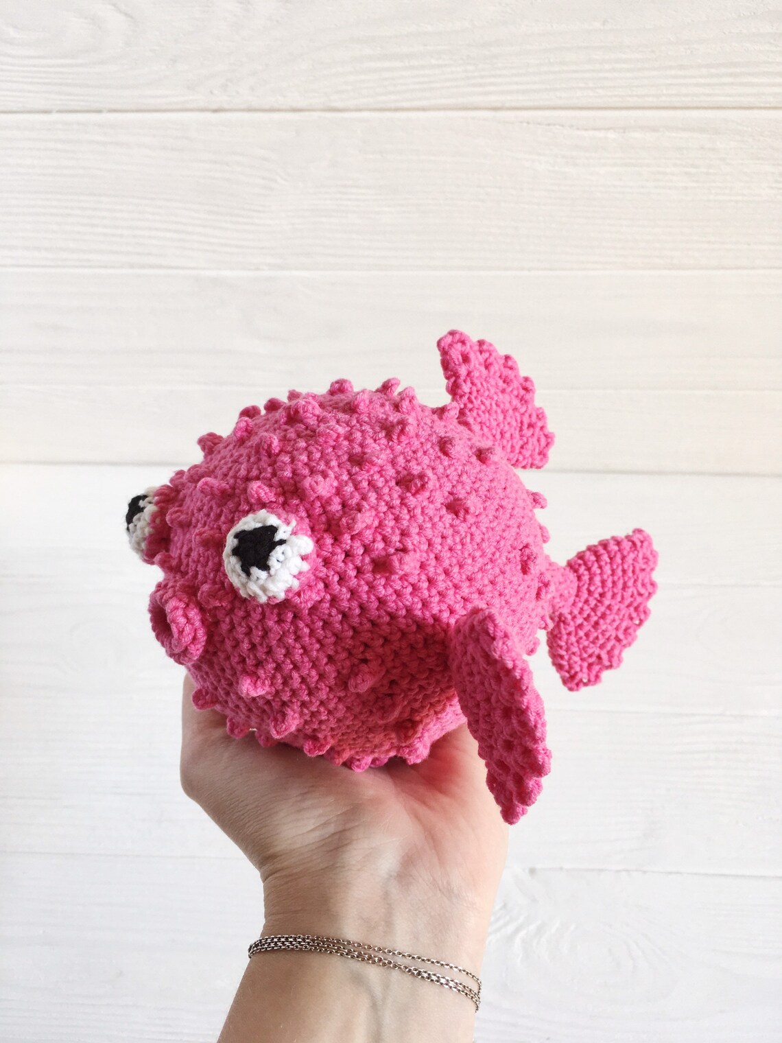 Puffer Fish Pink Toy Newborn Gift Sea Creature Lovers | Etsy