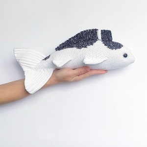 Koi Fish Grey, Stuffed Sea Animal, Sea Creature Lovers Gift - Etsy