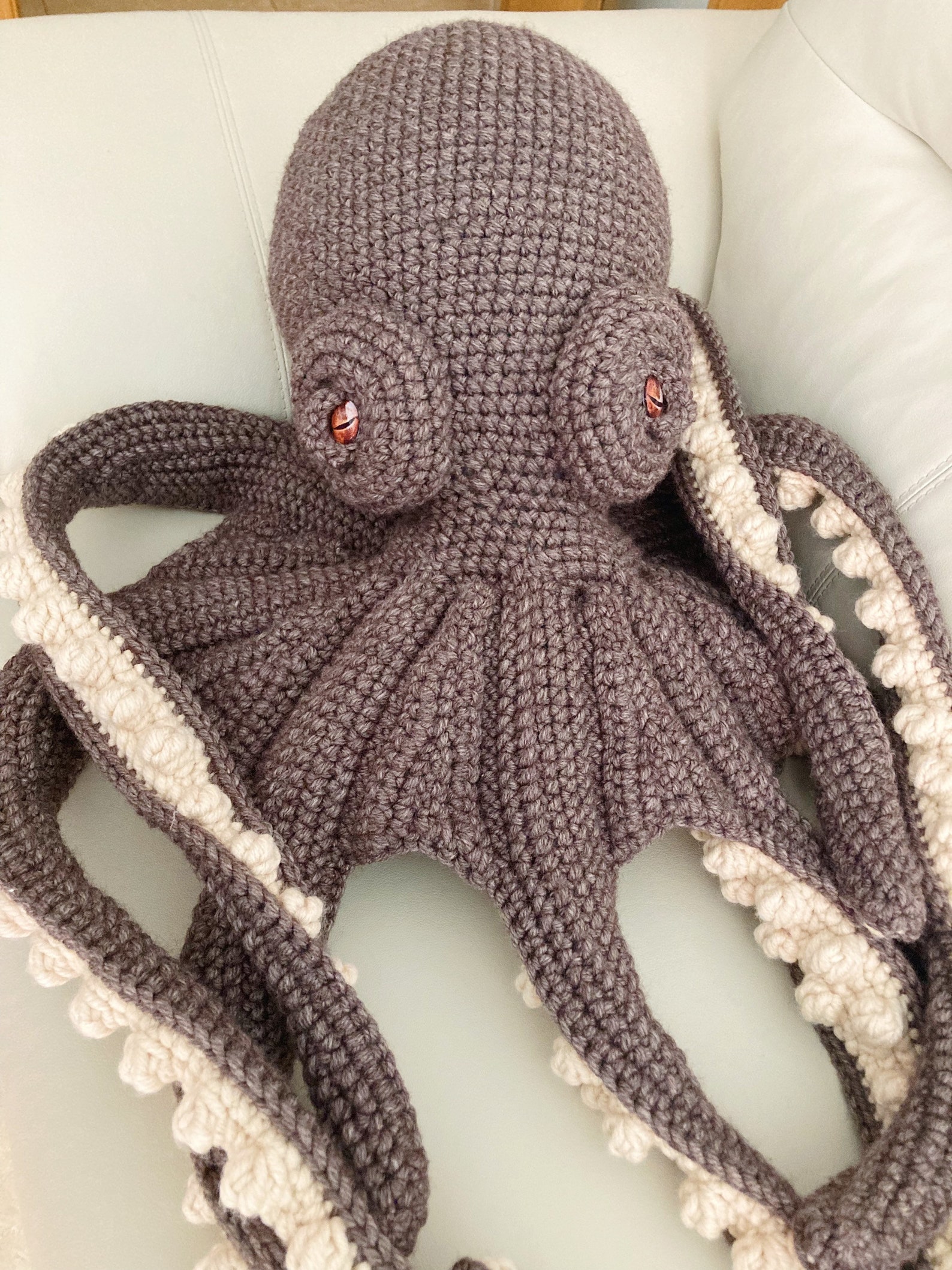 Giant Stuffed Octopus, Big Brown Plush Octopus - Etsy