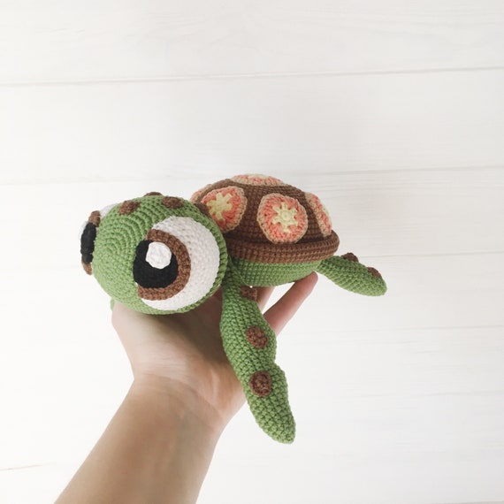Turtle Lover Gift Granny Square Stuffed Animal Christmas | Etsy