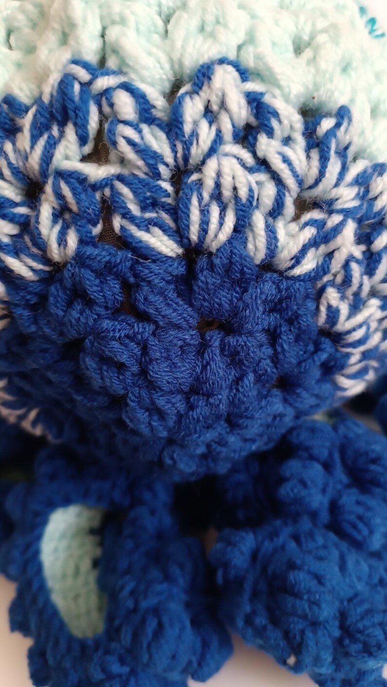 Octopus Blue Hat, Fully Personalizable Funky Hat, Sea Creature Lovers ...